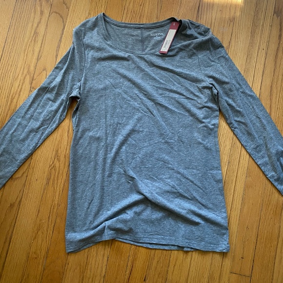 Merona | Tops | Bin 5 Merona From Target Ls Crew Neck Tshirt Xl Grey ...
